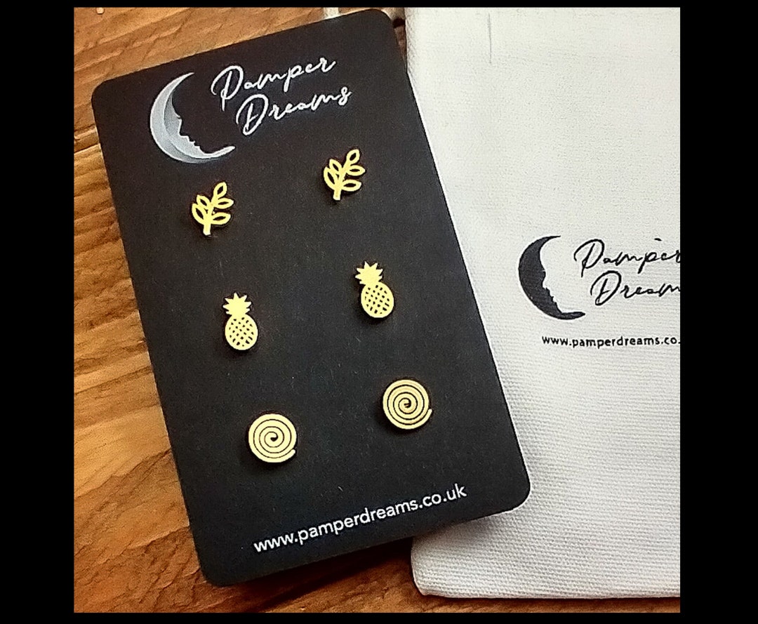 NICKEL FREE EARRINGS for Sensitive Skin | 3 Pairs Hypoallergenic ...