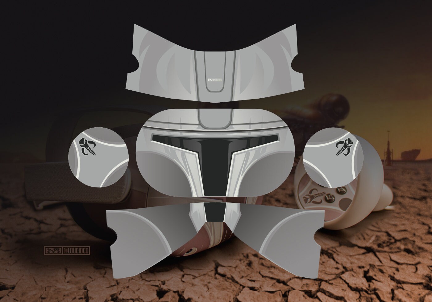 The Mandalorian Oculus Quest 2 Full Wrap Skin Decal VR Goggles - Etsy