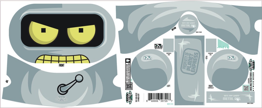 Futurama Bender Quest 2 Meta Quest 2 Skin Wrap Decal With Video ...