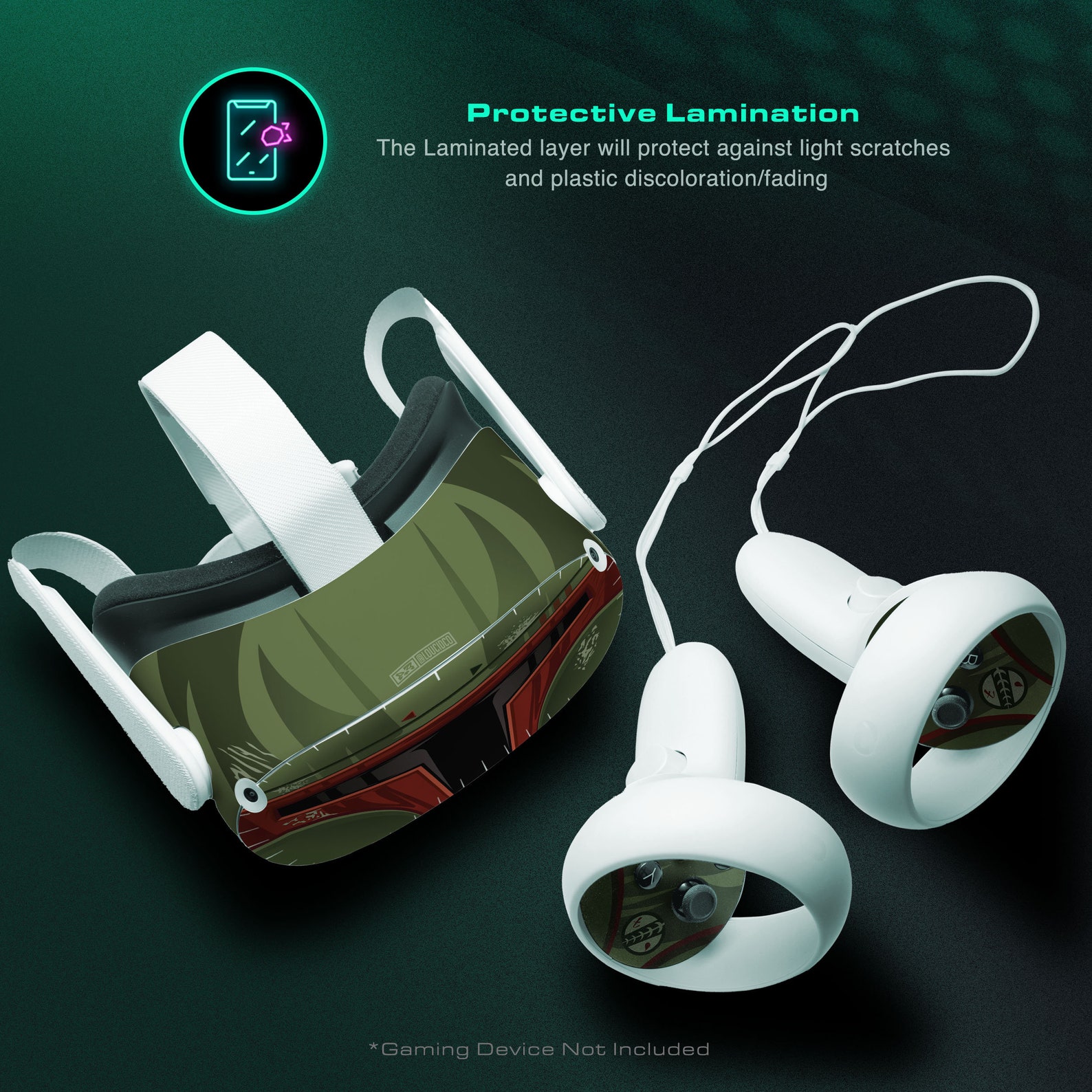 Boba Fett - Oculus Quest 2 - Full Wrap Skin Decal Star Wars VR Headset ...