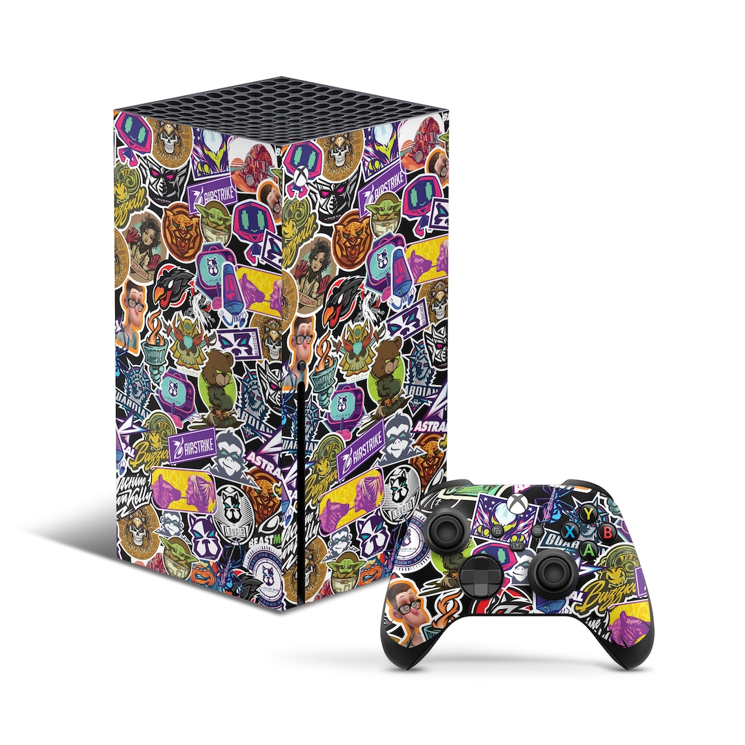 Sticker Bombed Xbox Series X Full Console and Controller Skin Decal ...
