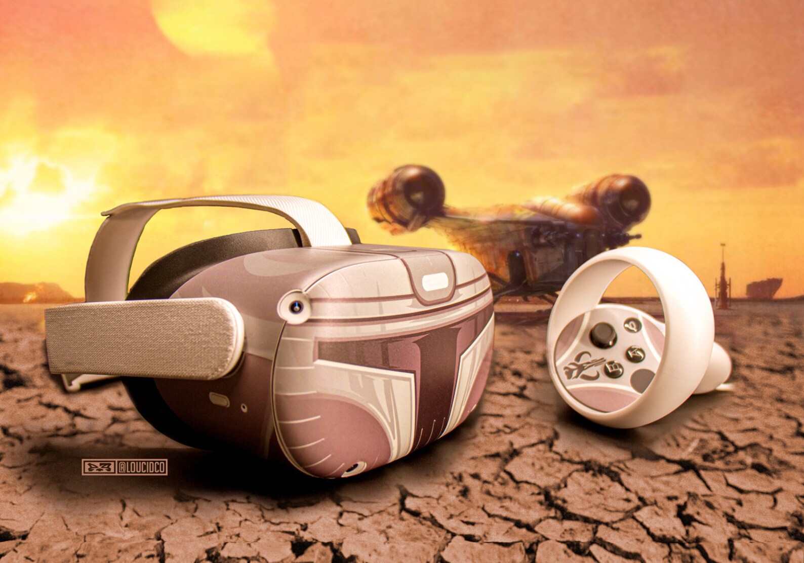 The Mandalorian Oculus Quest 2 Full Wrap Skin Decal VR Goggles - Etsy