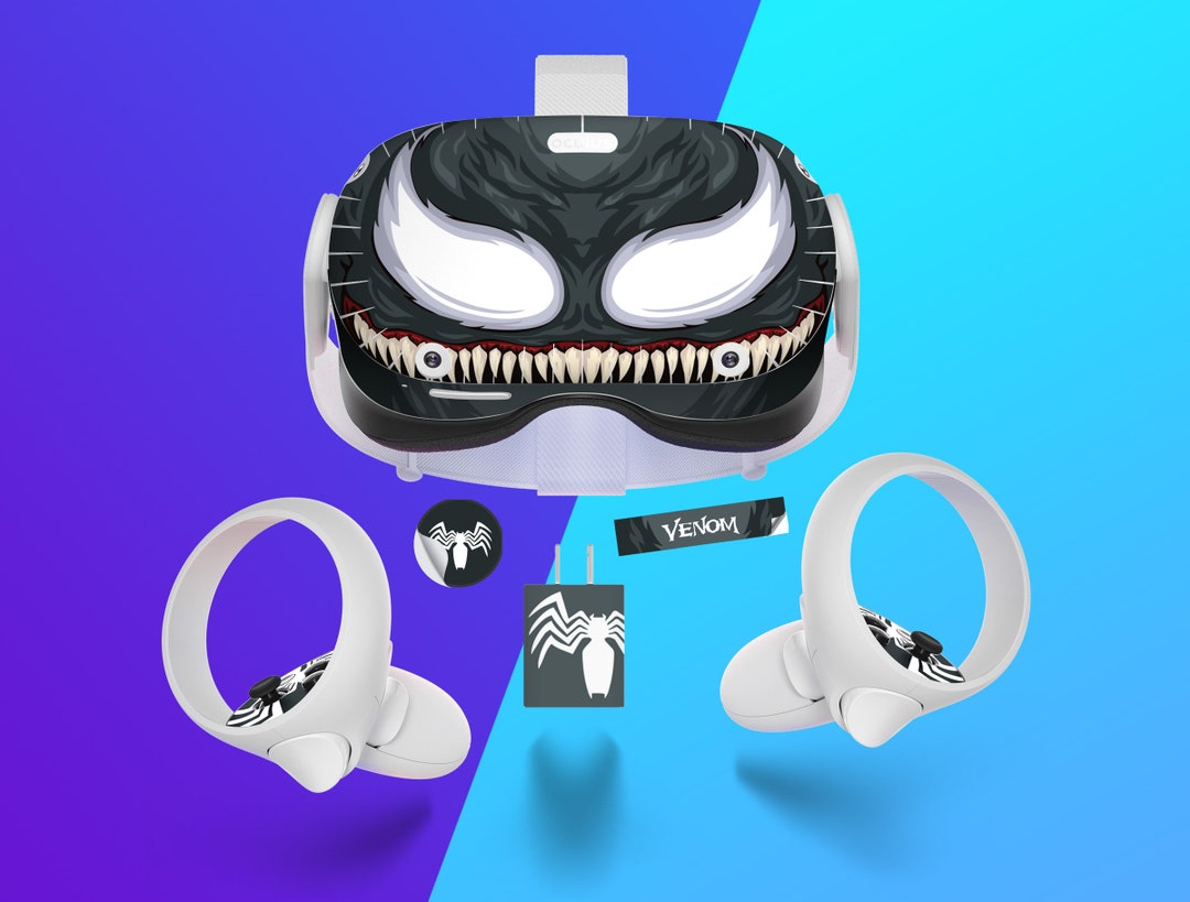 Venom Skin - Fits Oculus Quest 2 - Full Wrap Skin Decal Marvel VR ...