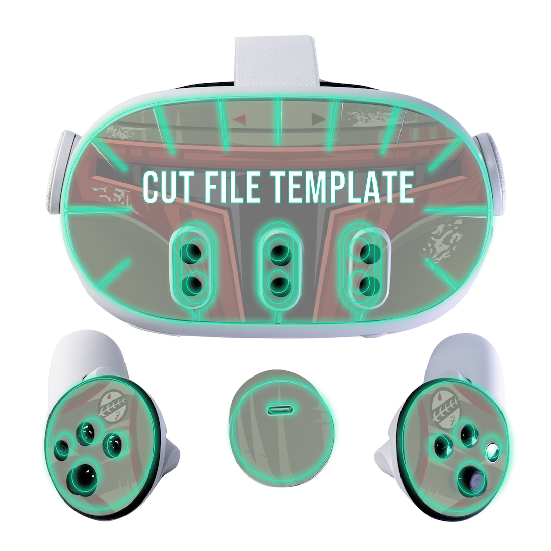 Meta Quest 3 - Accurate Cut Vinyl Template - Digital File for Cricut ...