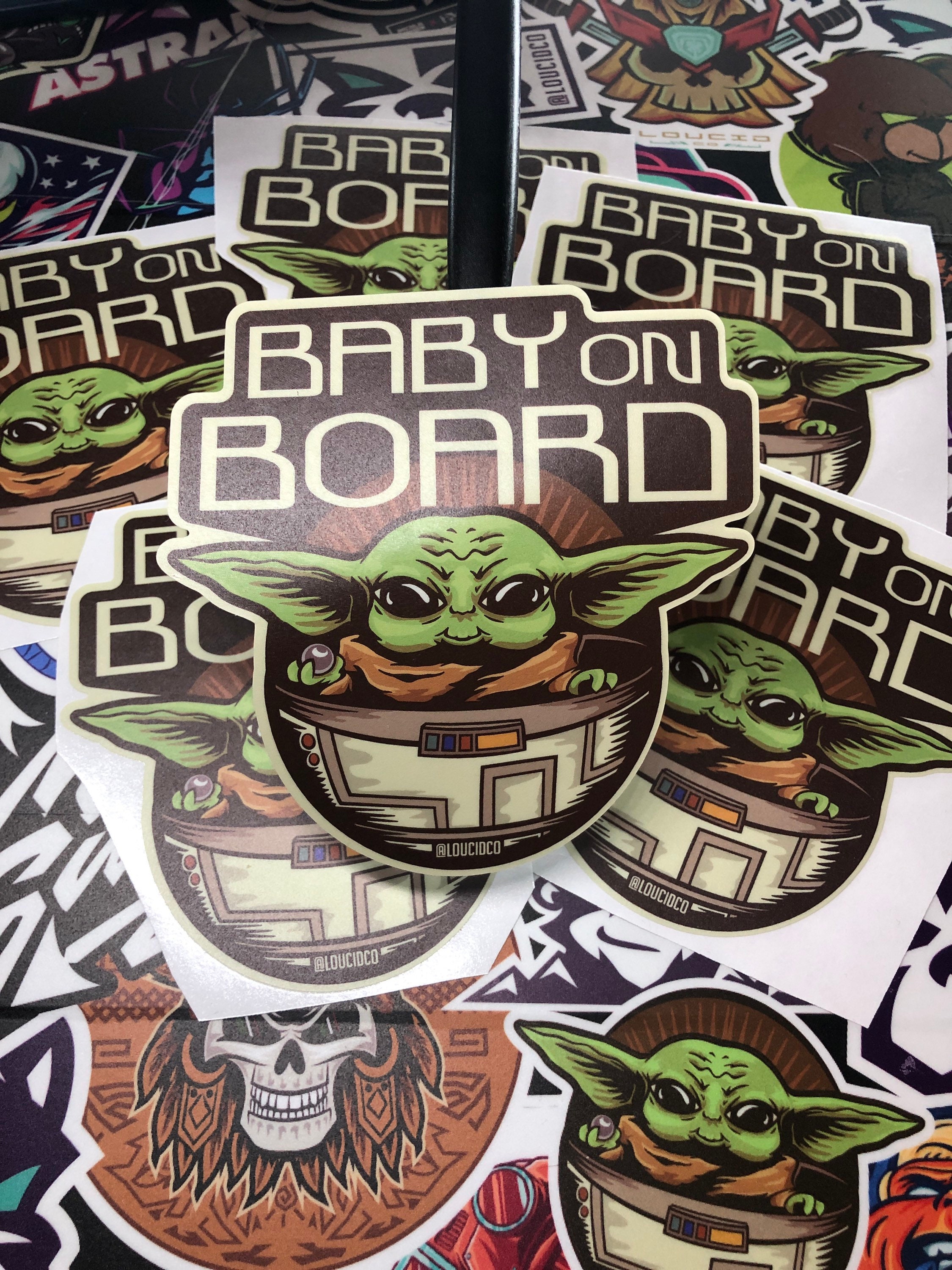 Baby on Board Grogu Baby Yoda Mandalorian the Child Star Wars | Etsy
