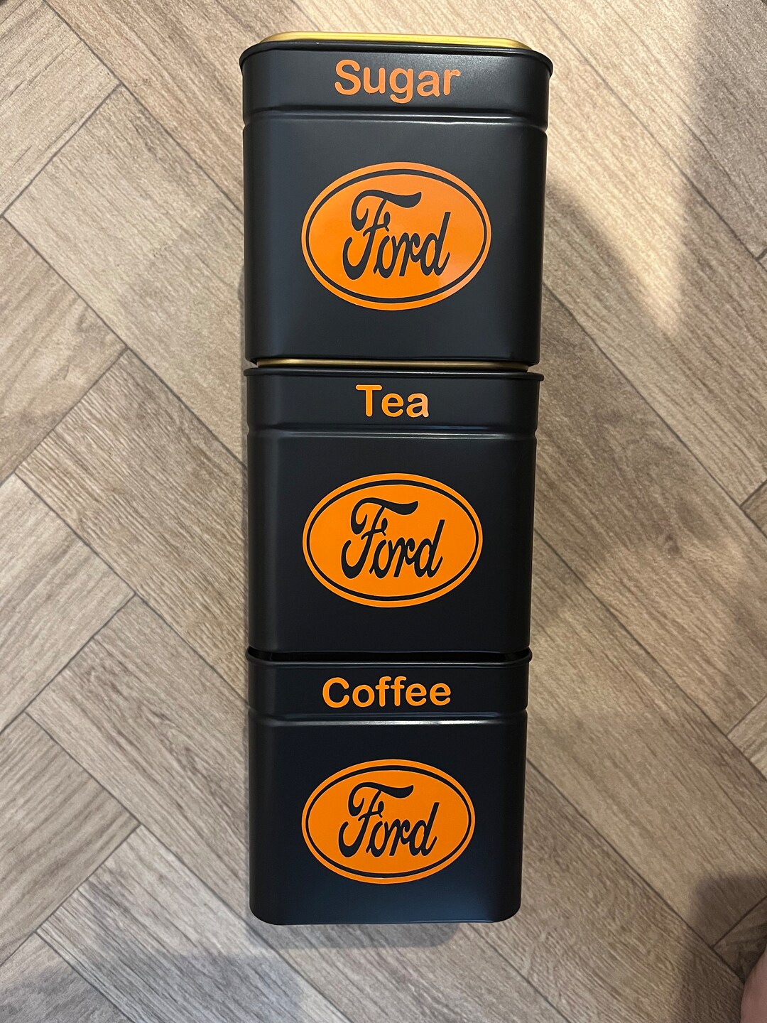 Ford Camper Van Canisters Storage Any Colour Tea Coffee Sugar X3 - Etsy