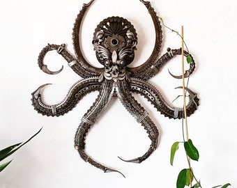 Kraken Metal Wall Art - Etsy