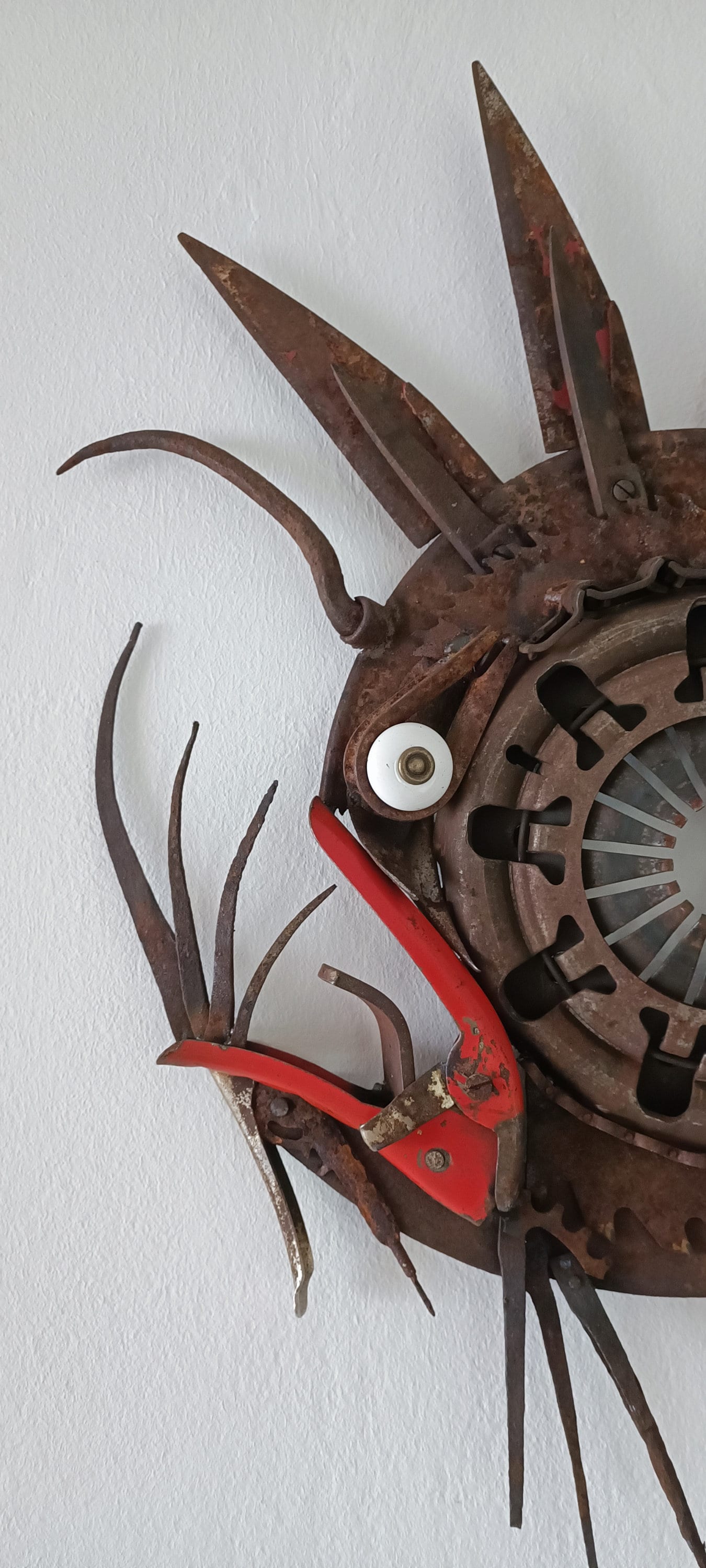 Metal Art Angler Fish Wall Sculpture - Etsy