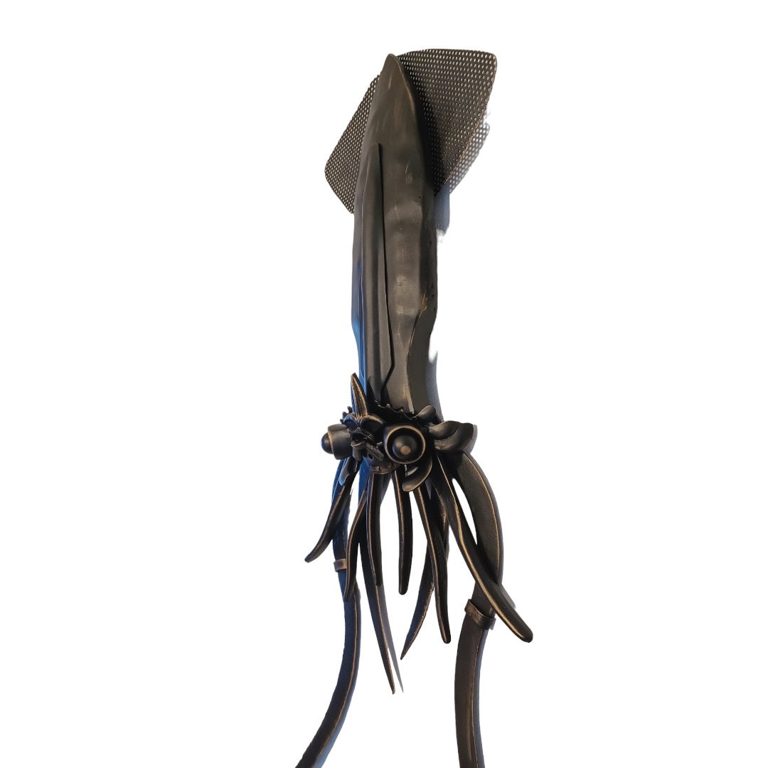 Metal Art Squid Wall Sculpture. Wall Hanger Squid. Recycled Squid ...