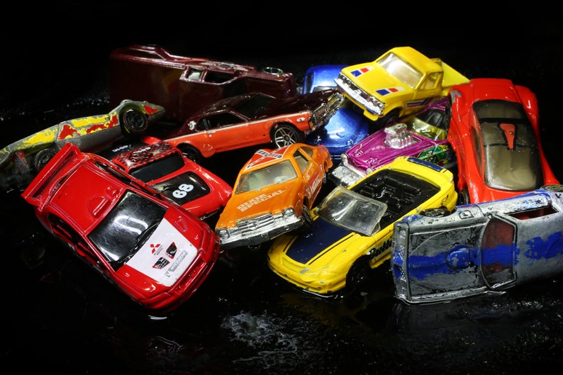 It's a Wreck Matchbox Toy Car Crash Color Photographic - Etsy