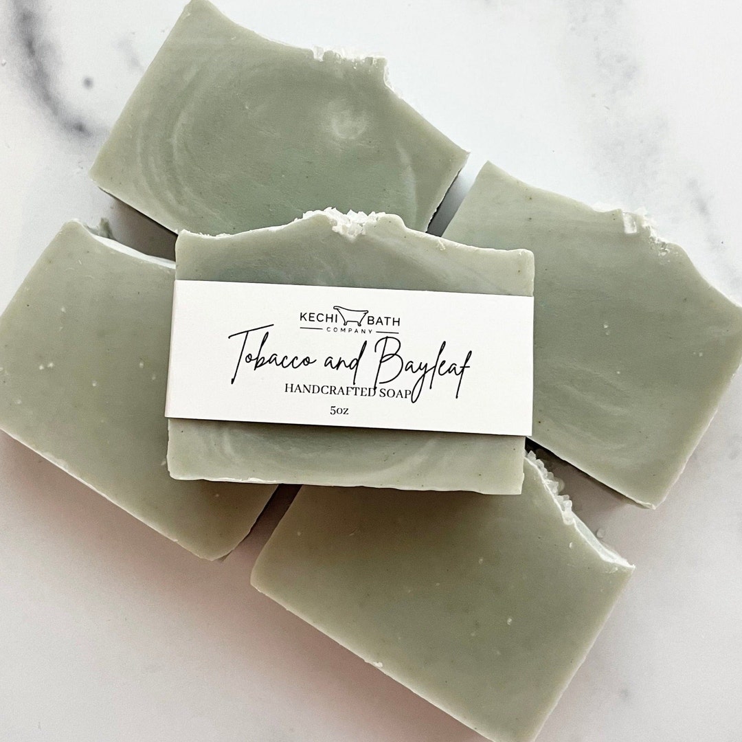 Tobacco and Bay Leaf Artisan Soap, Handcrafted Soap for Men, Men's Soap ...