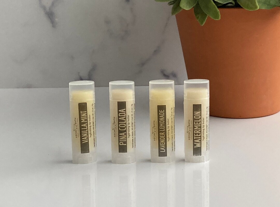 Natural Lip Butter Multiple Flavors Lip Balm Organic Lip - Etsy