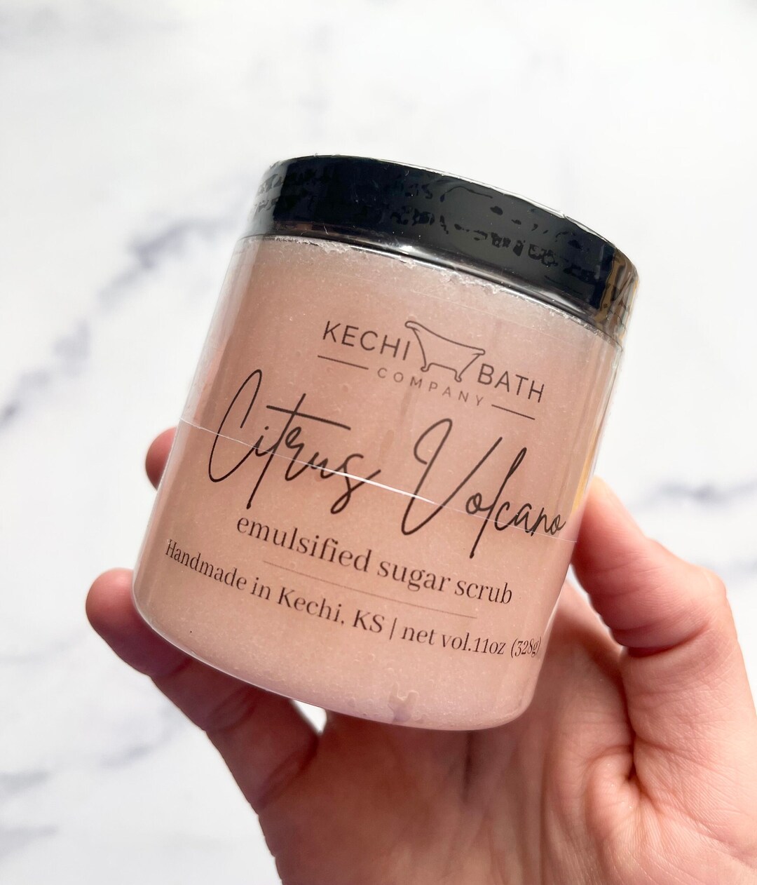 Citrus Volcano Emulsified Sugar Scrub, Volcano Scented Body Scrub, Self ...