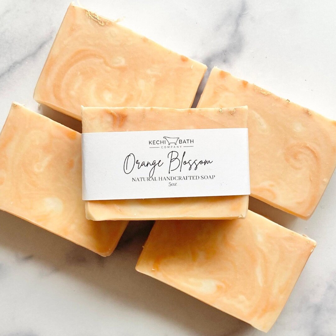 Orange Blossom Handmade Artisan Soap Bar, Citrus Orange Scented Soap ...