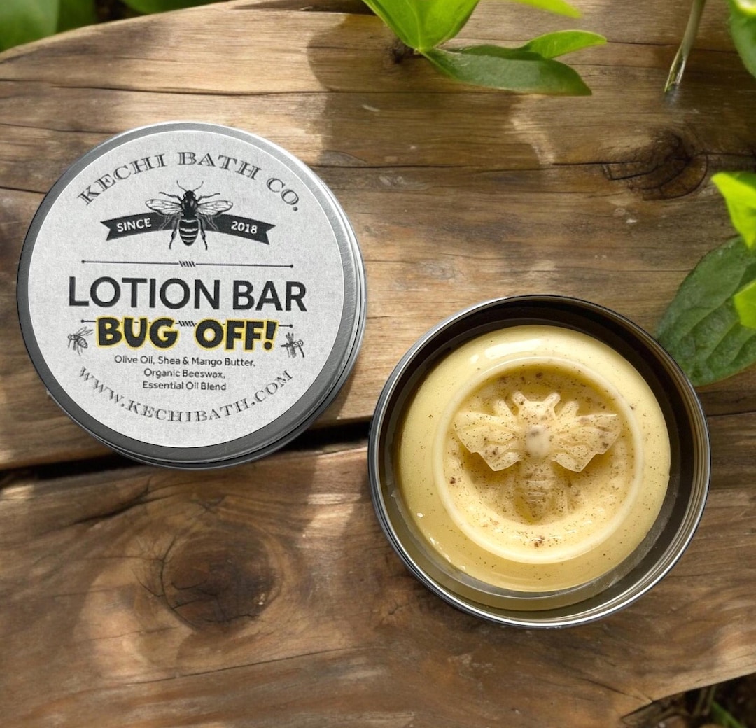 BUG OFF ! All Natural Insect Repellent, Essential Oils Solid Lotion Bar ...