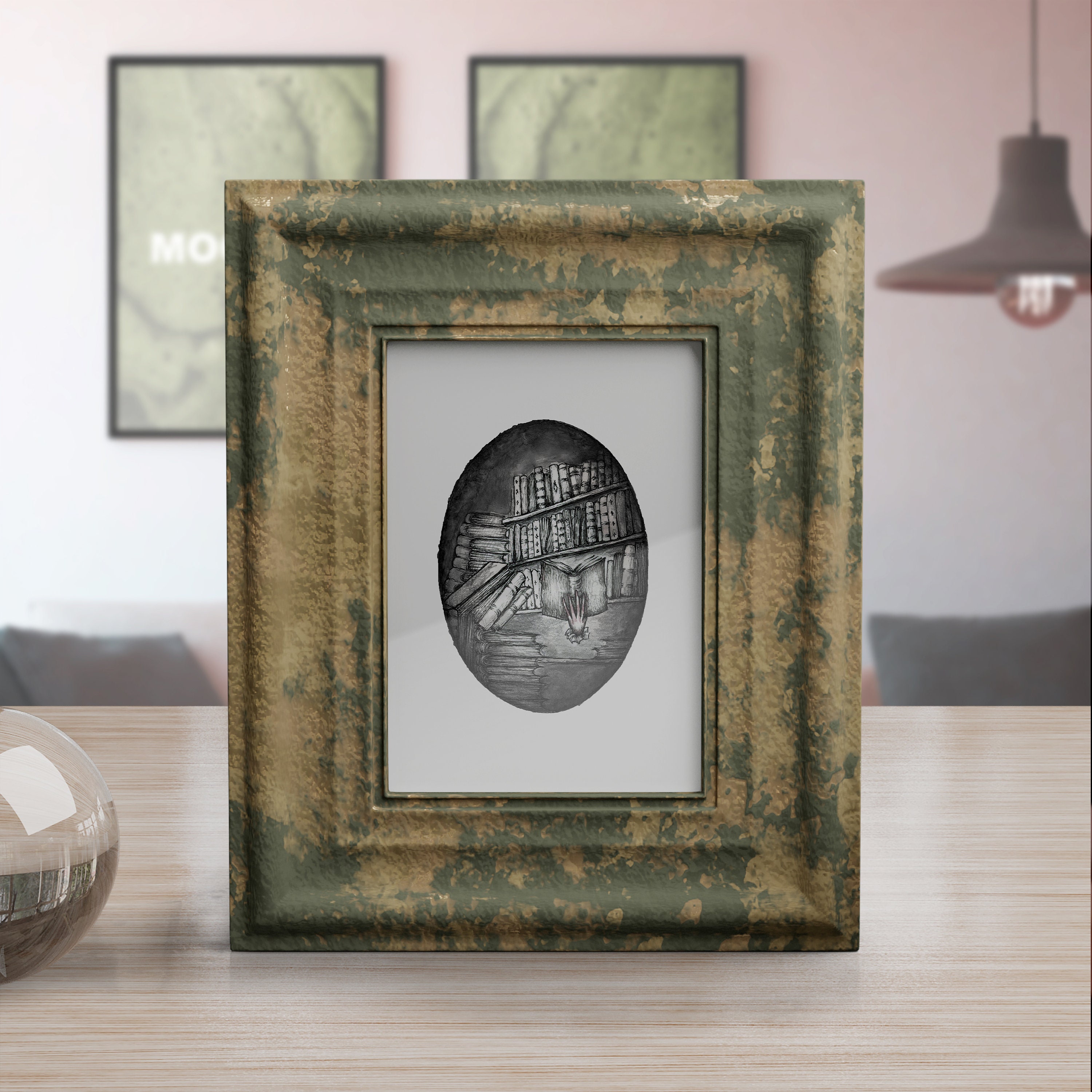 Haunted Library INSTANT DOWNLOAD Halloween Spooky Goth - Etsy