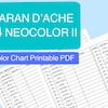 Neocolor II Color Chart | Digital PDF | Download and Print | Caran D ...