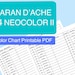 Neocolor II Color Chart | Digital PDF | Download and Print | Caran D ...
