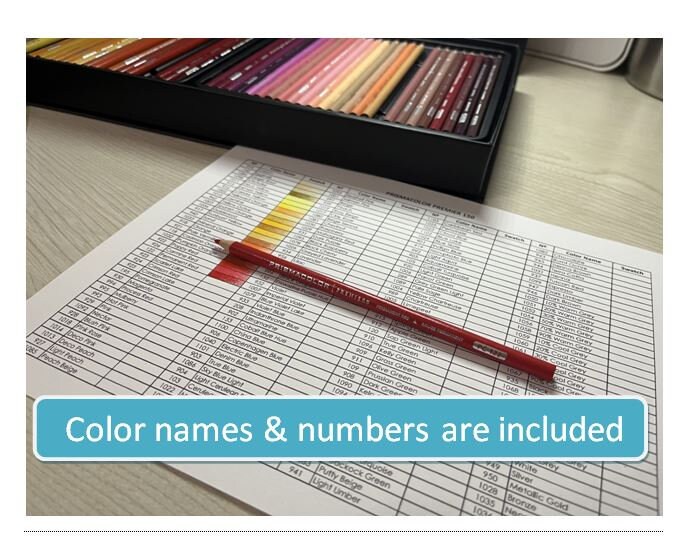 Prismacolor Premier 150 Color Swatch Chart - Instant Download - Etsy