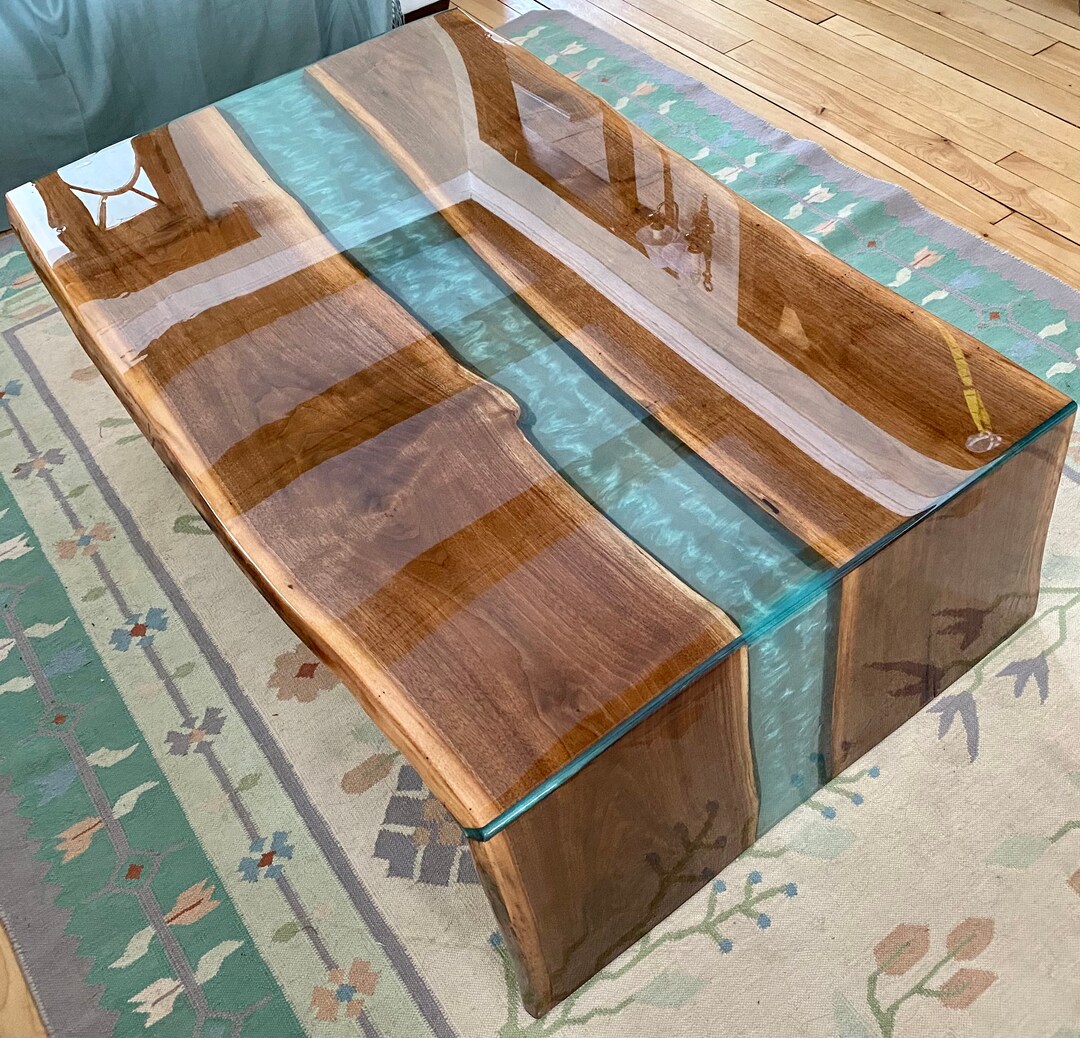 Infinity Epoxy Resin River Coffee Table - Etsy