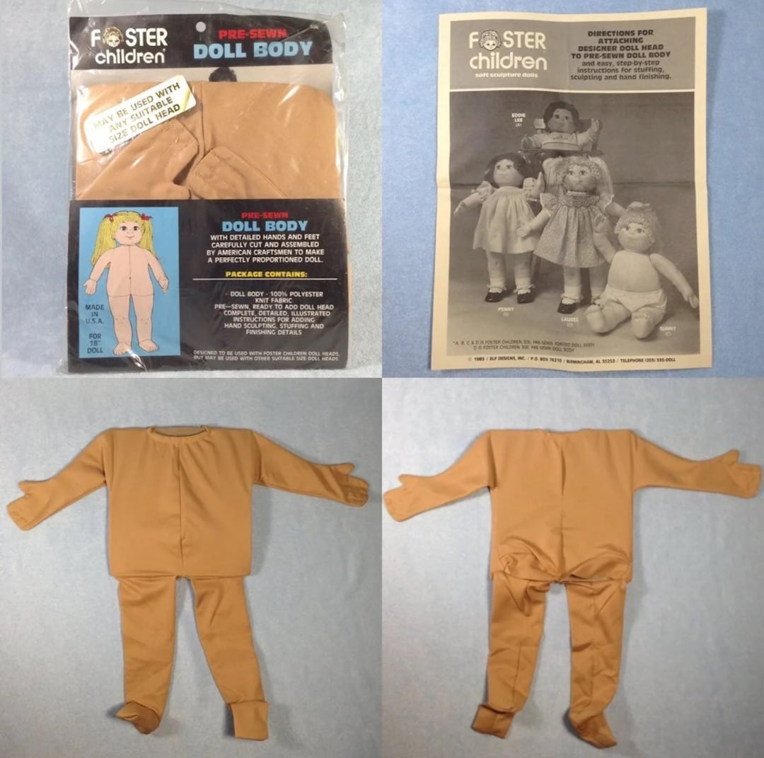 Elf Designs Inc Esther Lee Foster Pre-sewn Doll Body Design 308 Foster ...