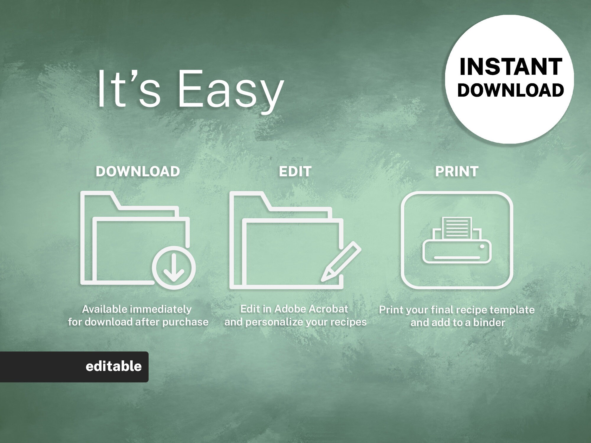 Recipe Sheet Family History Recipe Template, EDITABLE Recipe Book and ...