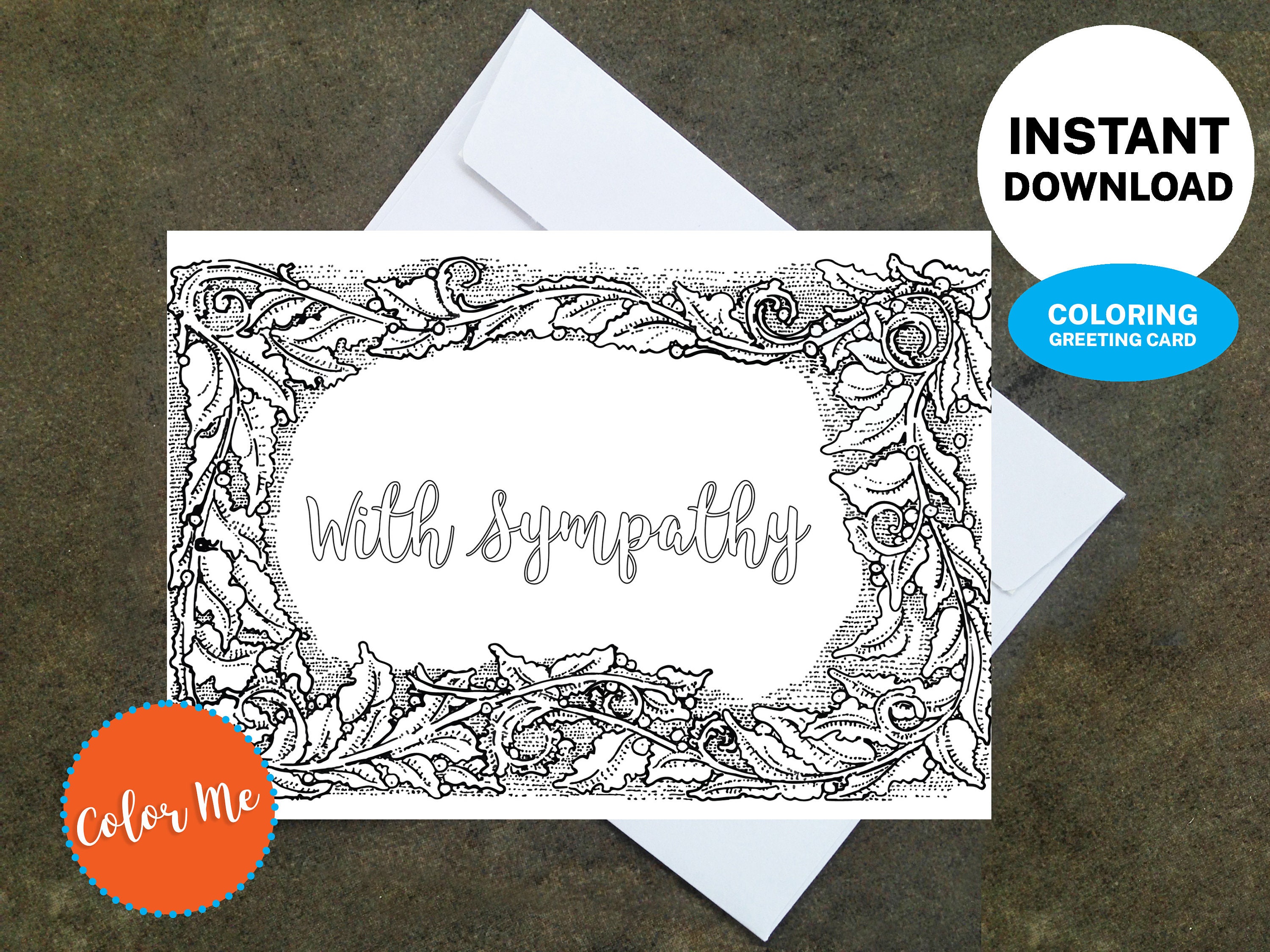 Sympathy Coloring Pages