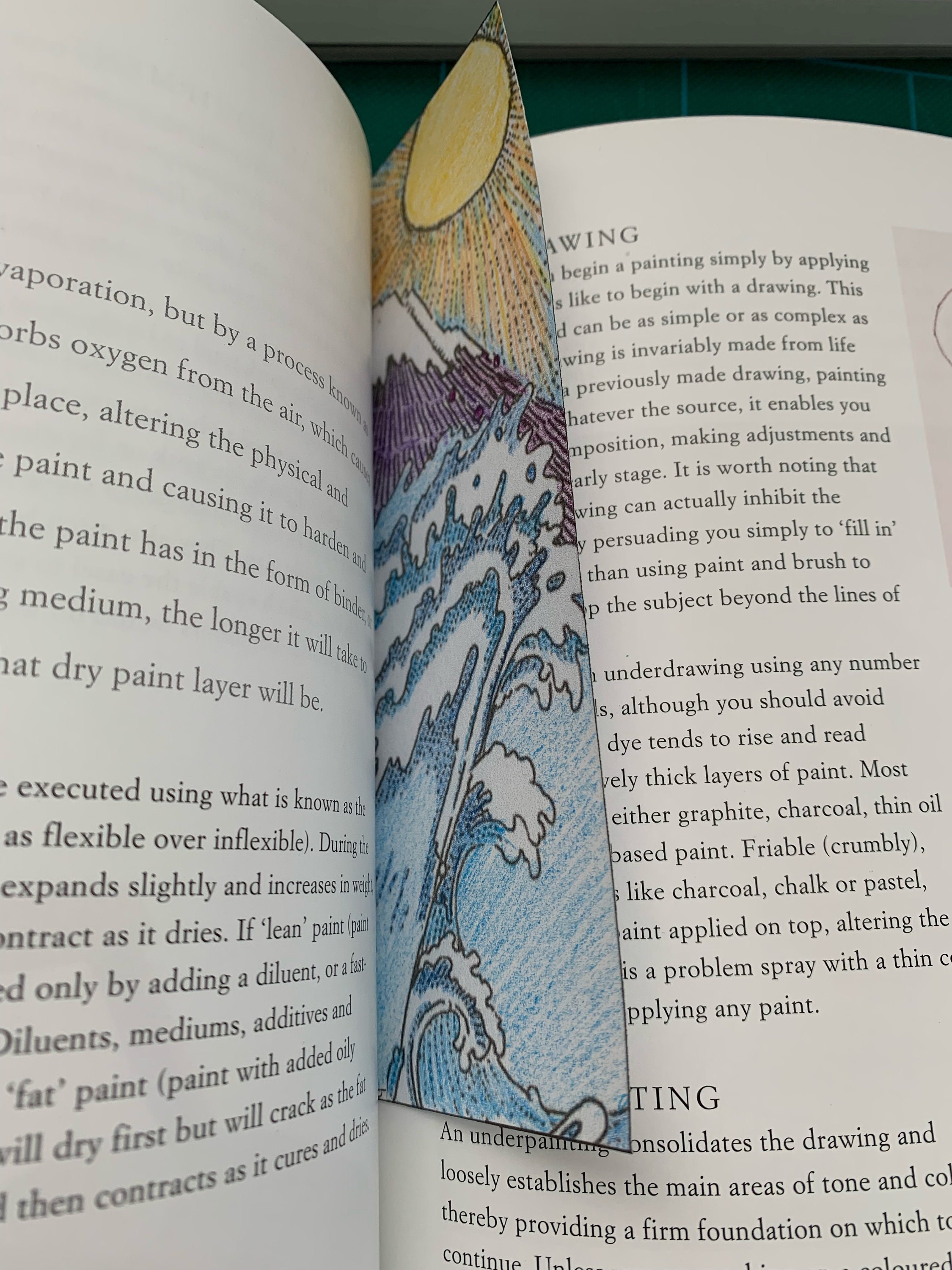 Color Your Own Printable Bookmarks, Big Waves and Zion, Set of 4 ...