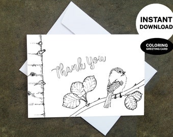 Bird Thank You | Etsy