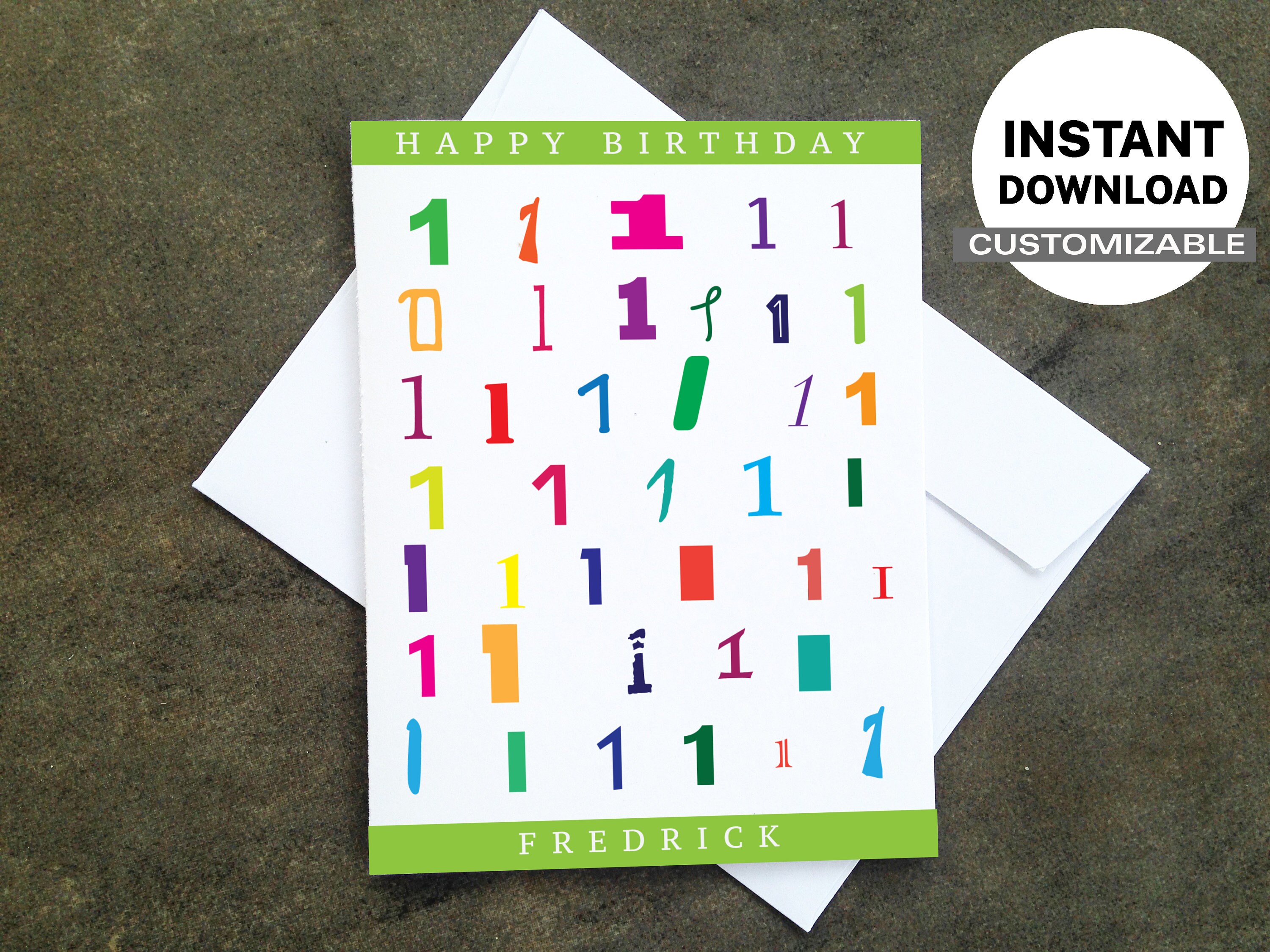 Printable Personalized Birthday Card Make Your Own Cards at Home ...