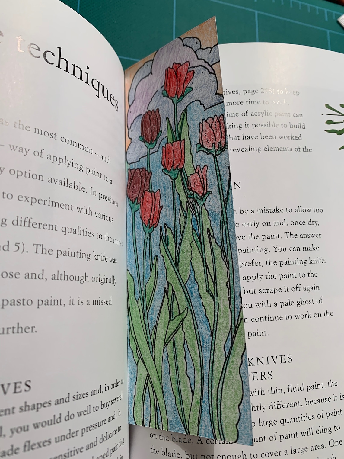 Color Your Own Printable Bookmarks, Floral Fernwood Hand Drawn, Set of ...