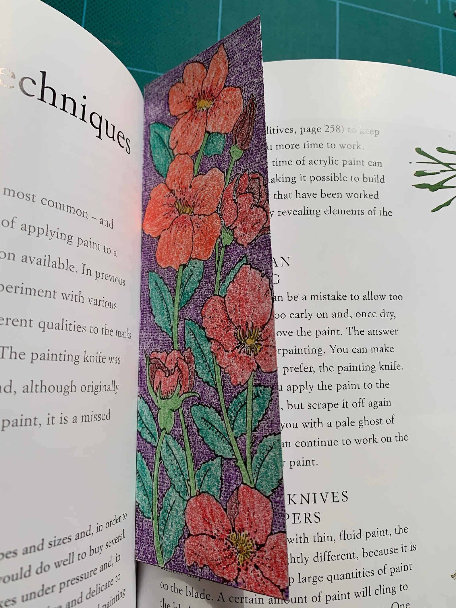 Color Your Own Printable Bookmarks, Floral Fernwood Hand Drawn, Set of ...