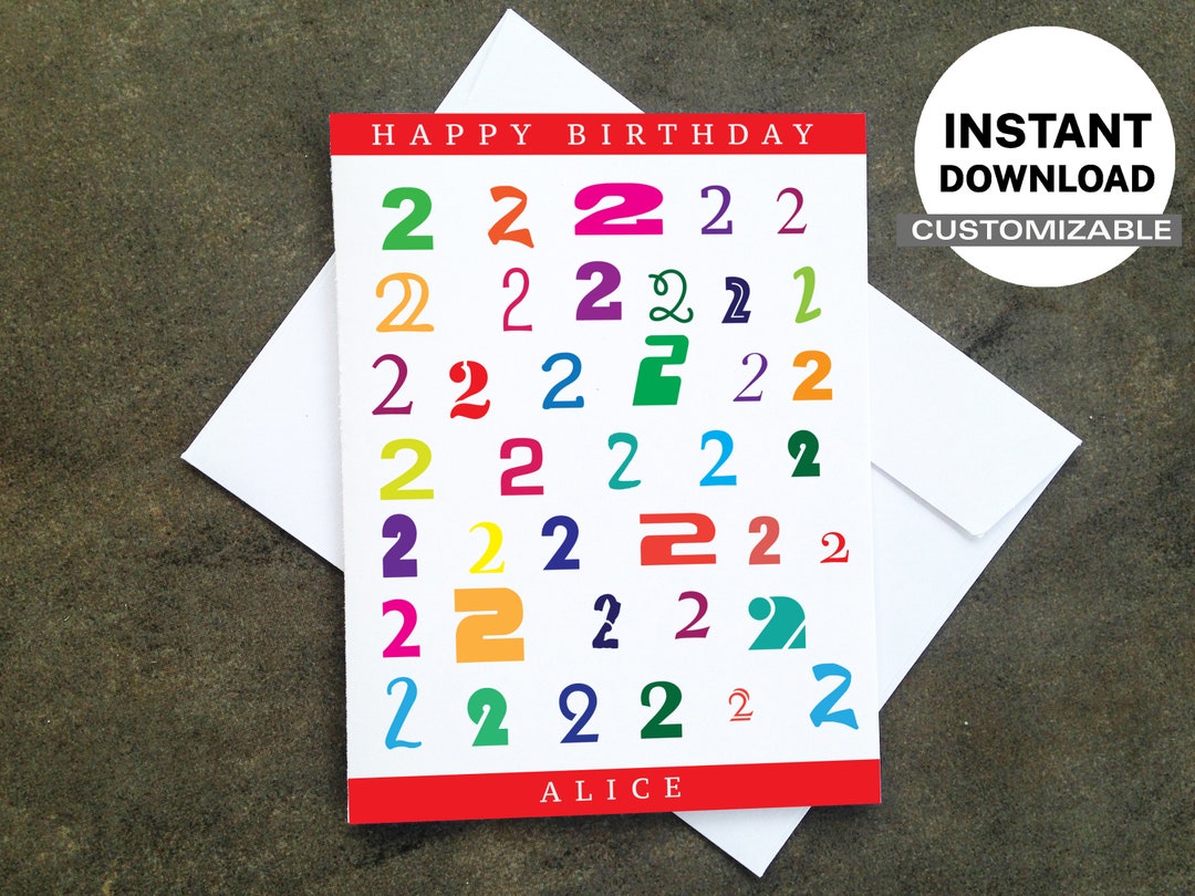 Printable Personalized Birthday Card - Make Your Own Cards at Home ...