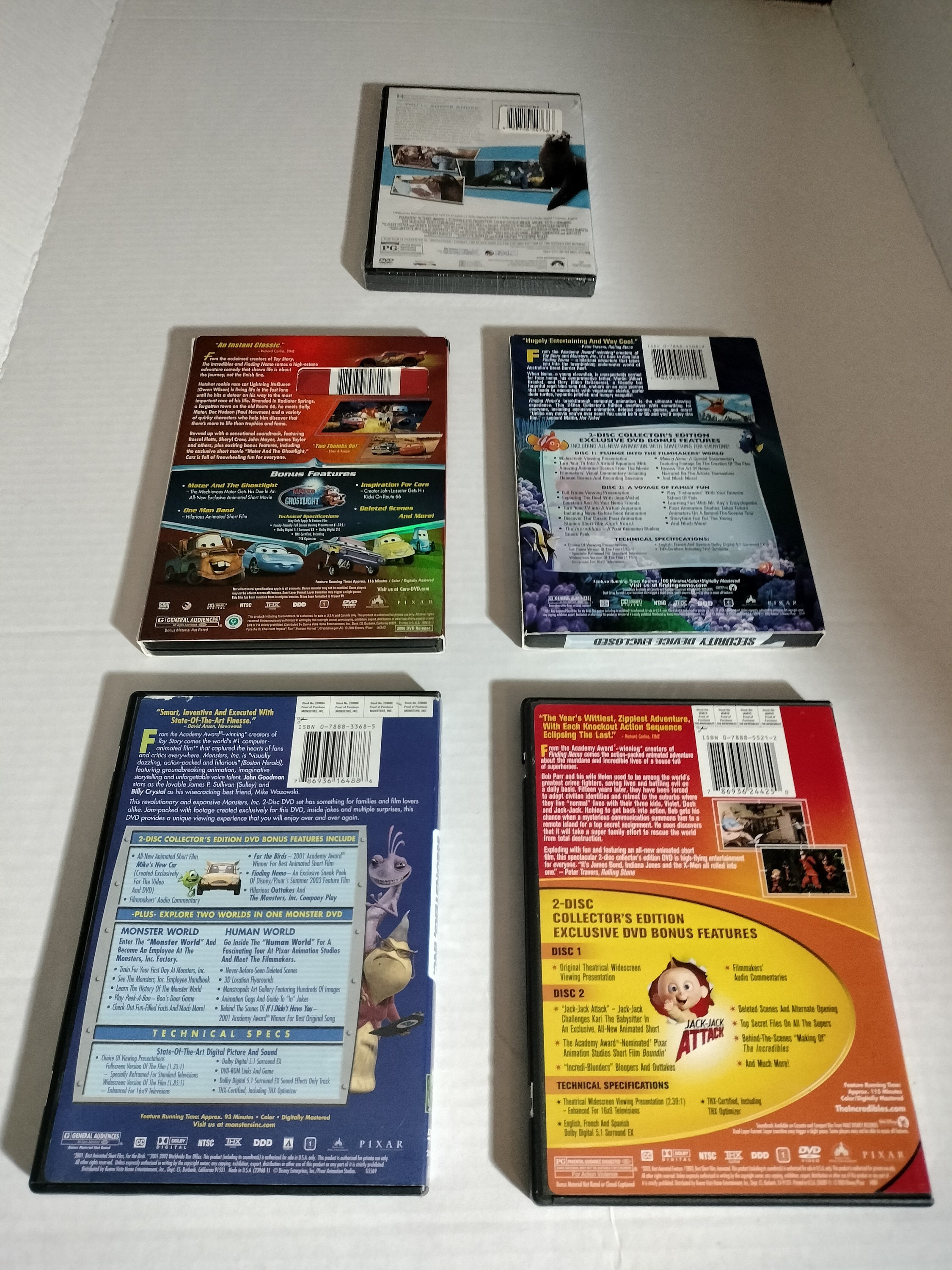 Disney Pixar DVD Lot - Etsy