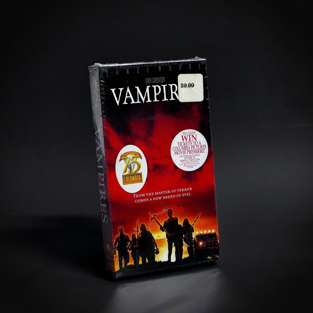 John Carpenter's Vampires Sealed VHS With Watermarks and Hype Stickers ...