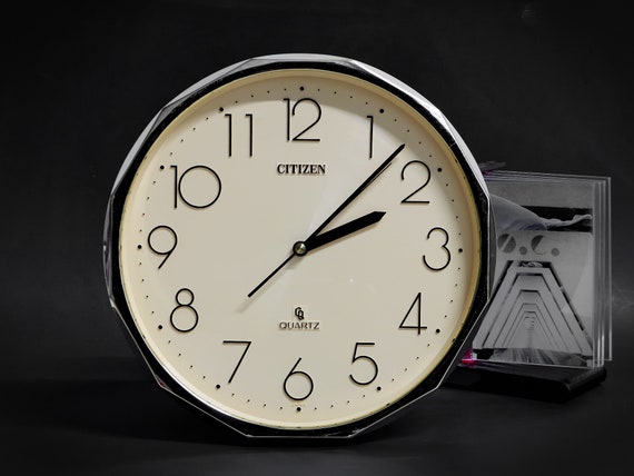 Vintage Citizen Quartz Wall Clock - Etsy