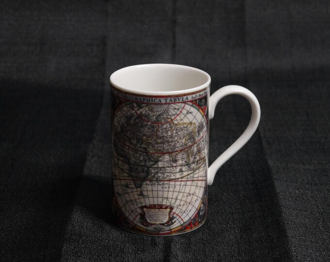 Dunoon Coffee Mug 17th Century Map Stoneware Cup Made in Scotland - Etsy