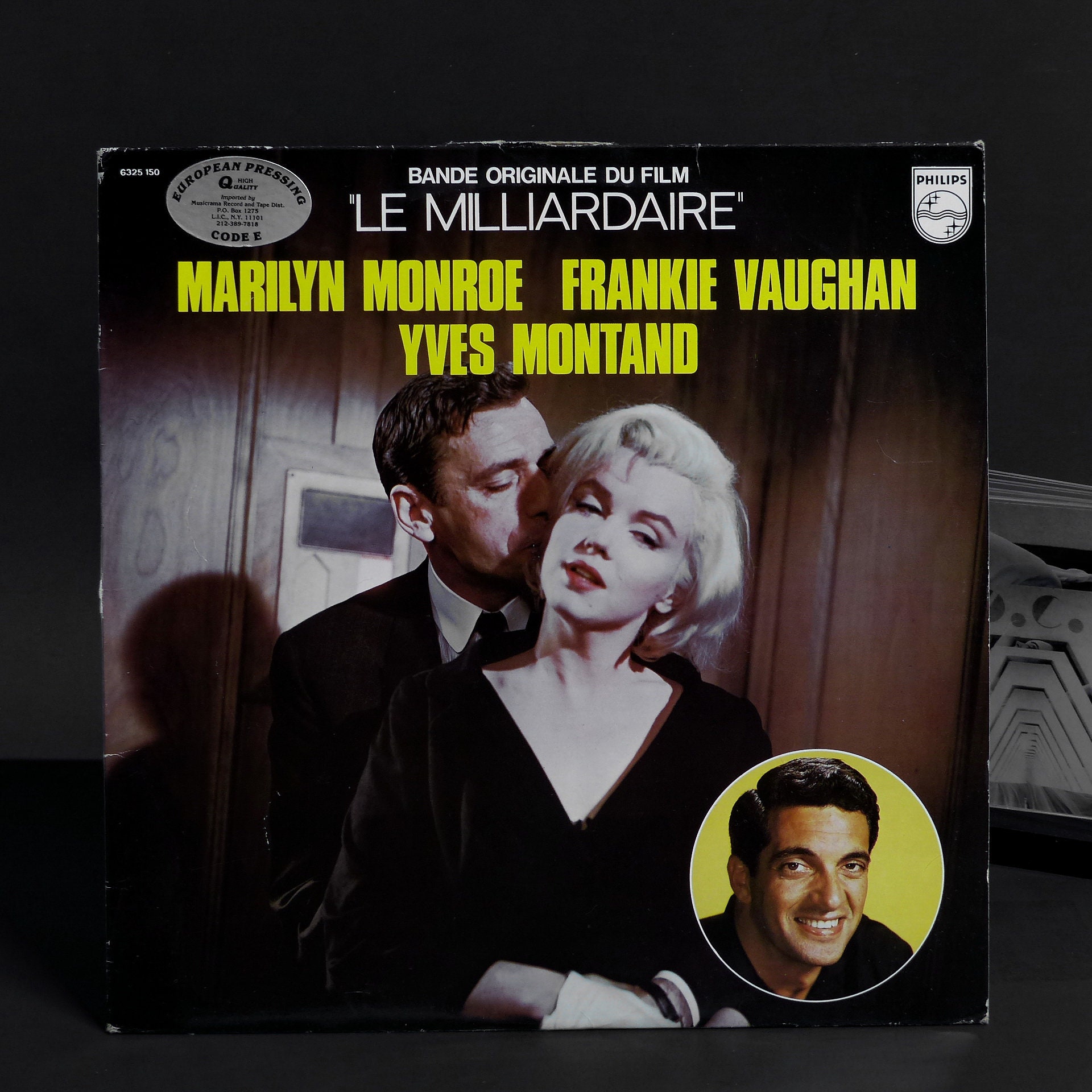 Rare Marilyn Monroe Frankie Vaughan & Ives Montand Le Milliardaire LP ...