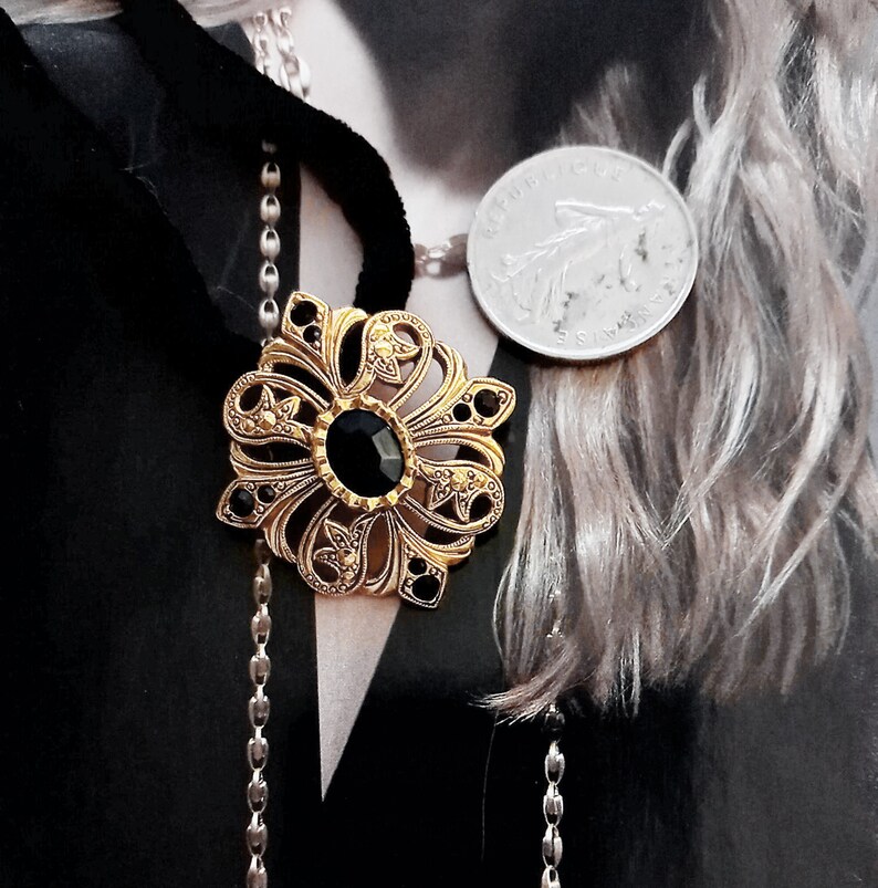 Vintage AVON 18 Gothic Victorian Velvet Choker With - Etsy