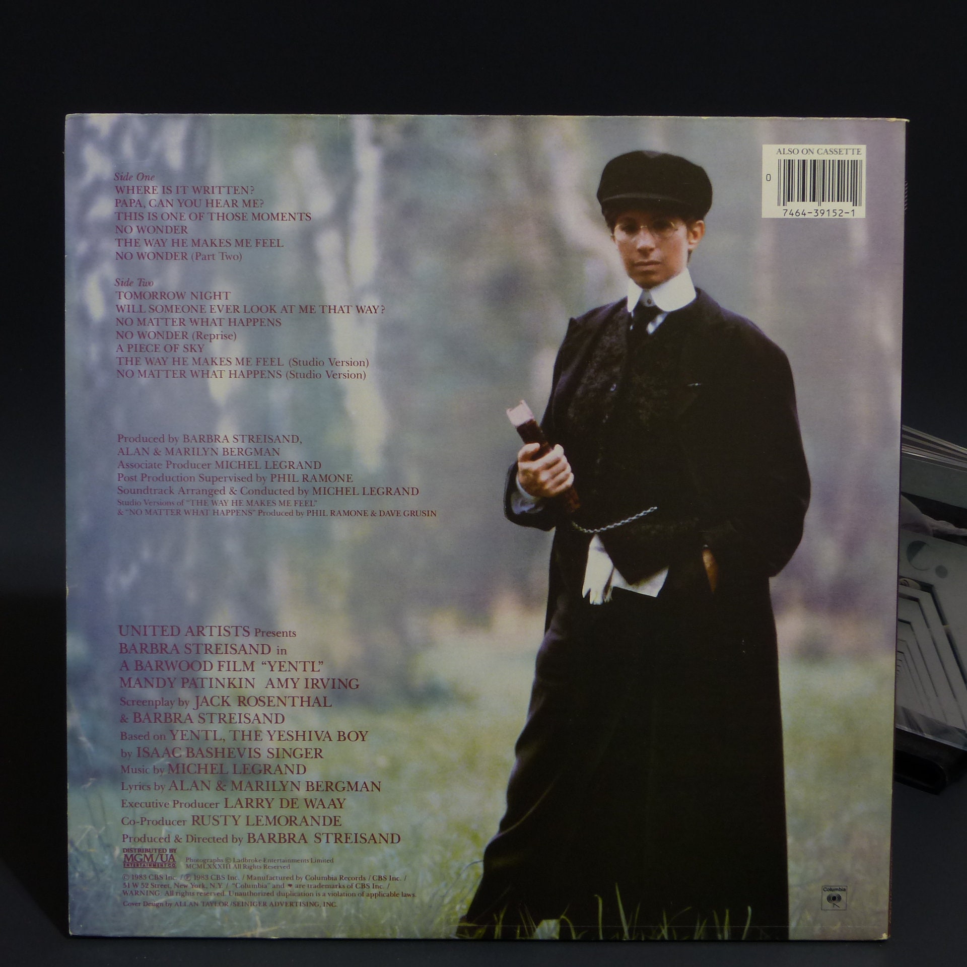 Barbra Streisand - Yentl Original Motion Picture Soundtrack Gatefold LP ...