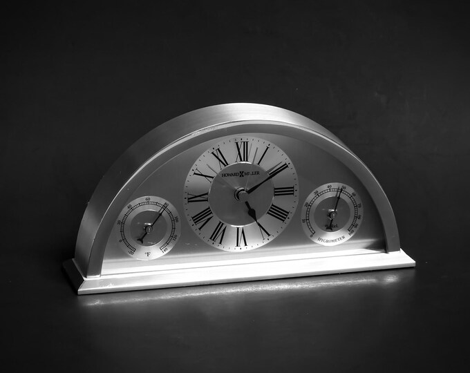 Howard Miller Time Weather Deco Desk Clock - Etsy