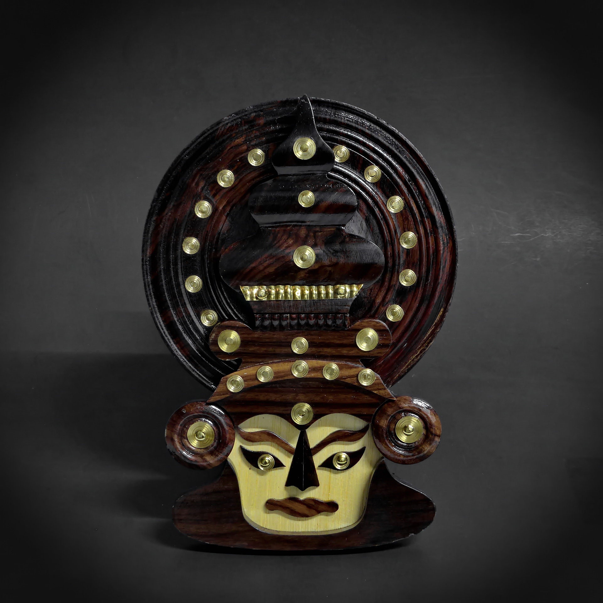 Rosewood 10 3D Kathakali Face Wall Decoration - Etsy