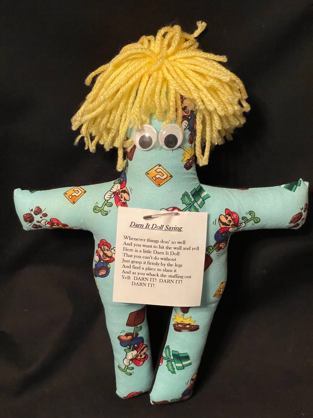 Darn It Doll Mario Brothers Jolene - Etsy