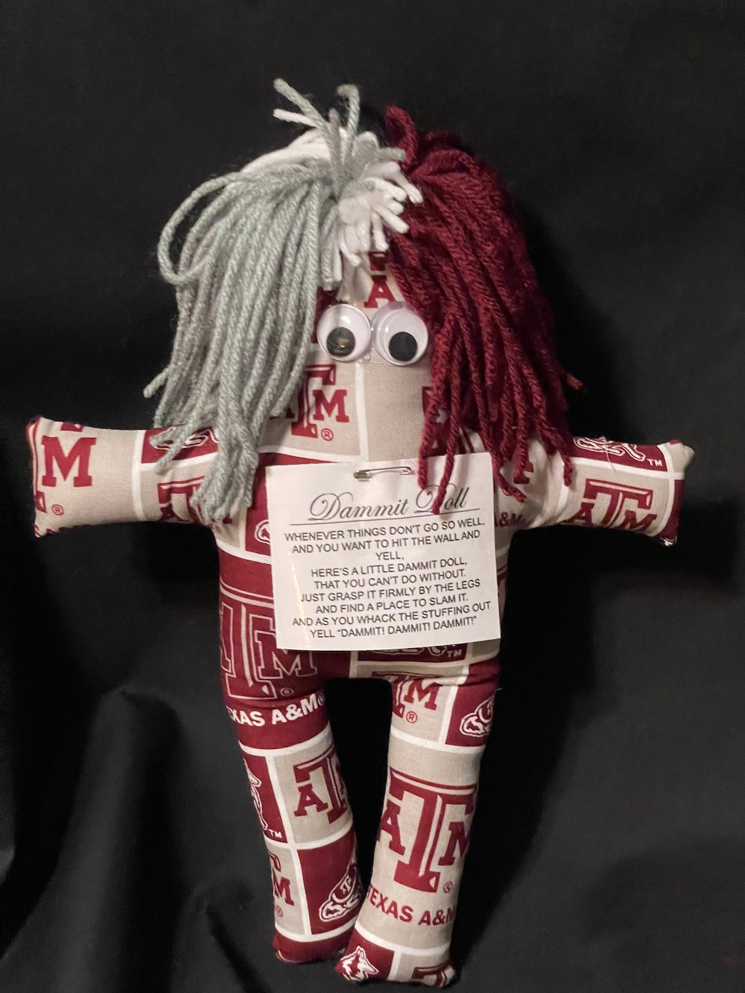 Dammit Doll Texas A & M Sargio - Etsy
