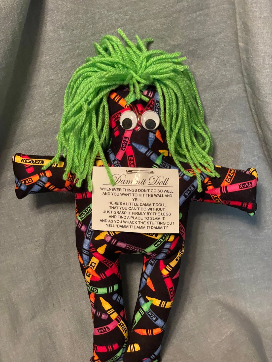 Dammit Doll Crayons Ms Connor - Etsy