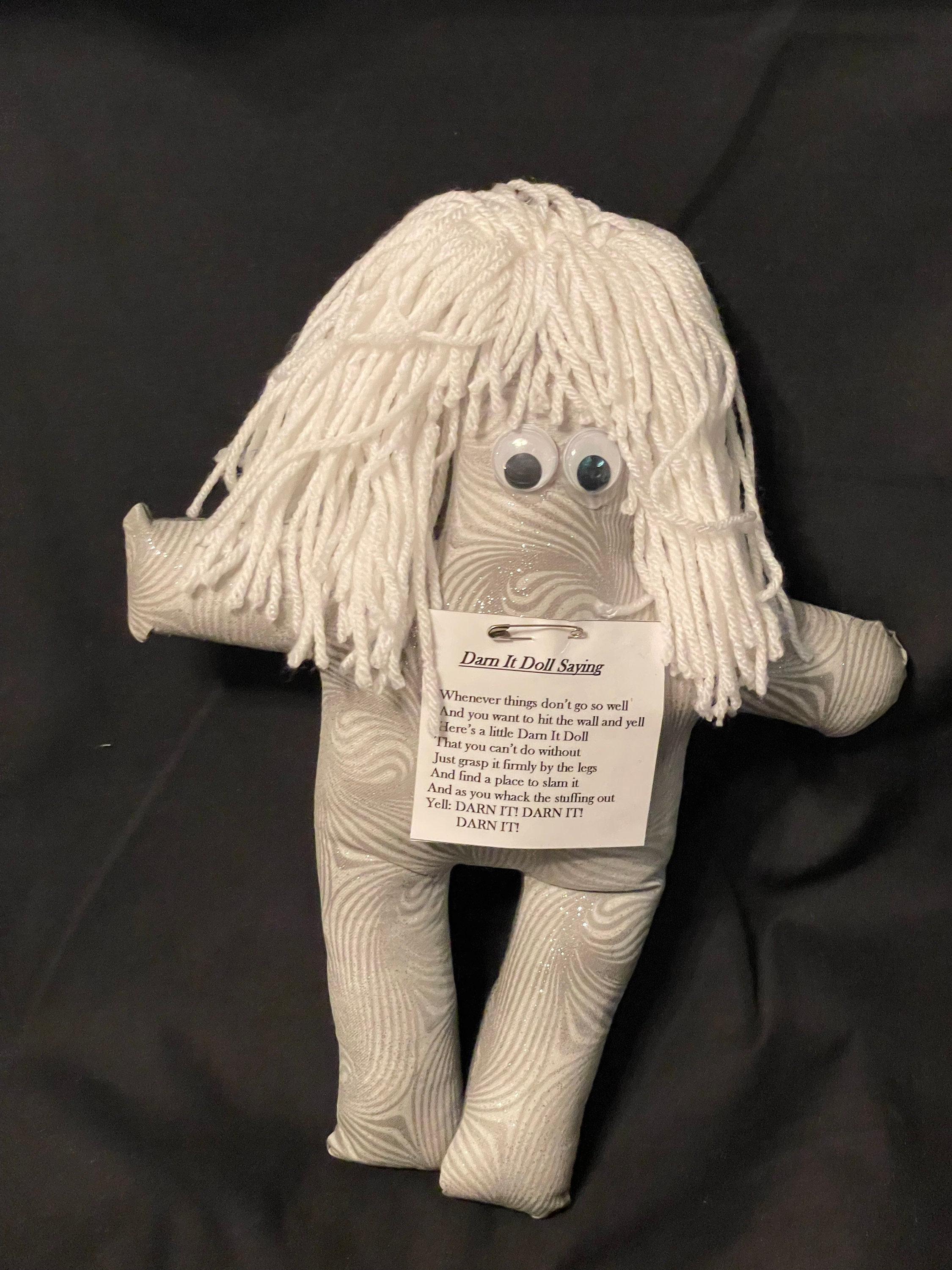 Darn It Doll Gray Sparkles Kerry - Etsy