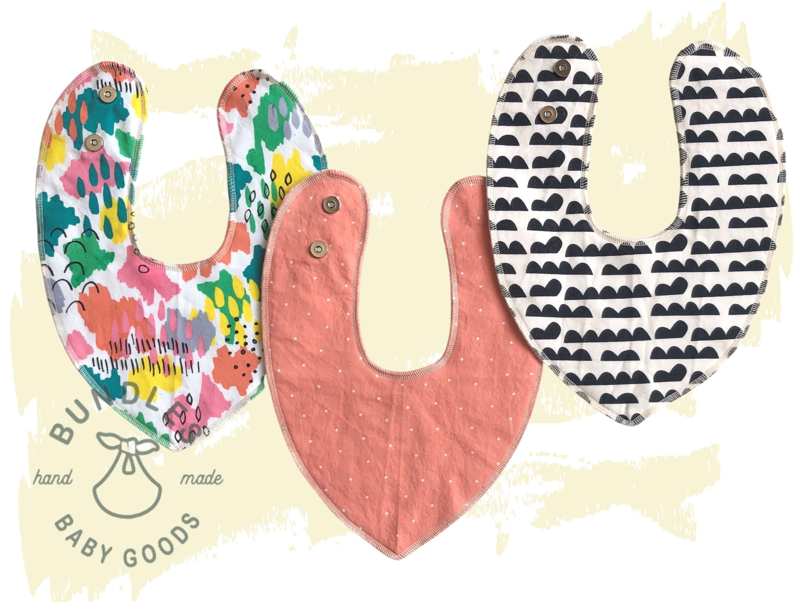 Bandana Bib Bundle ABSTRACT Bib Set - Etsy.de
