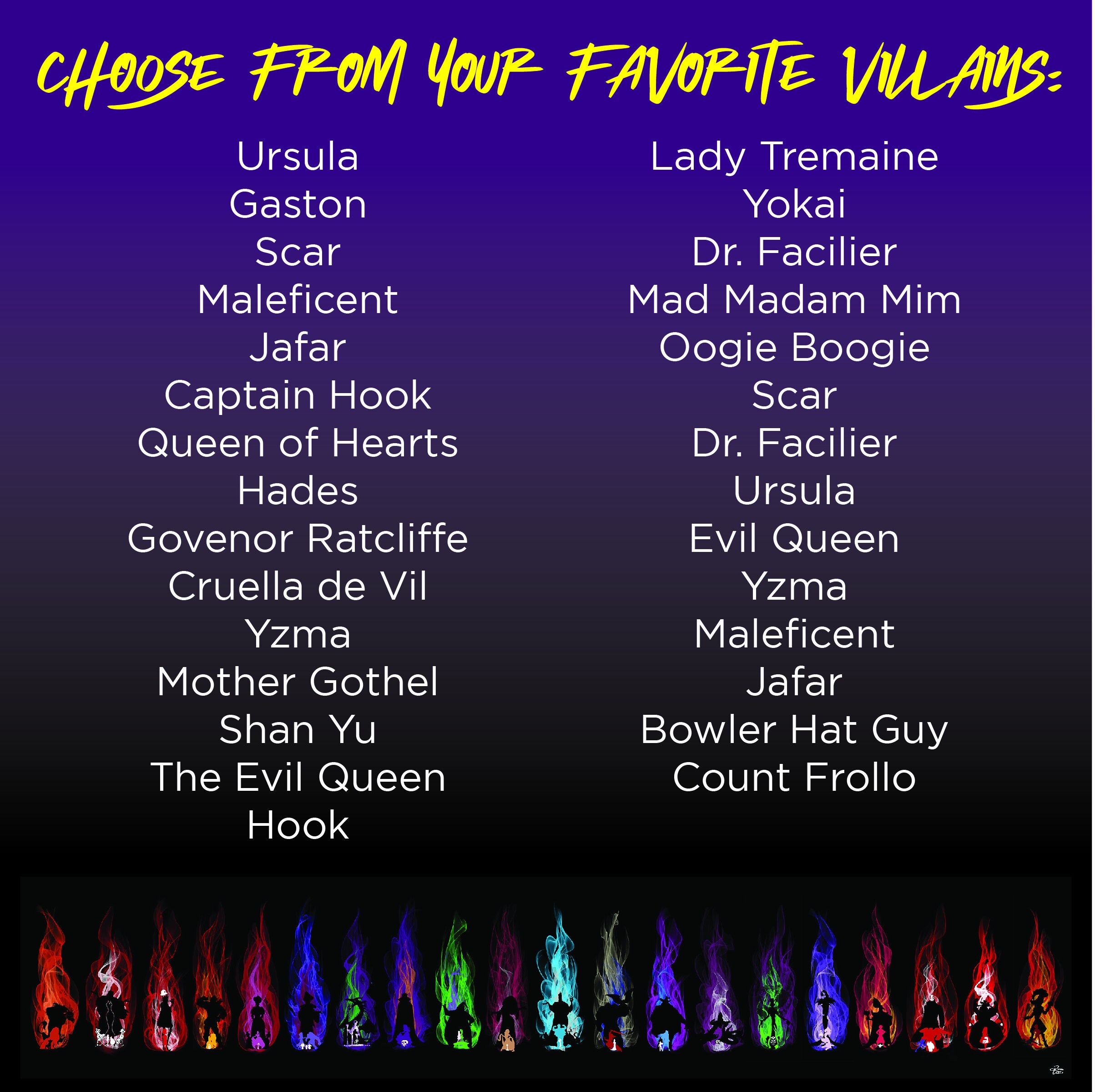 7 Disney Inspired Villains Wall Art - Etsy