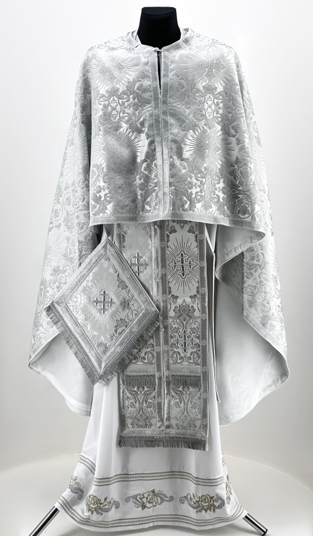 Priest Vestment Greek Cut, Brocade Fabric, With Sewn on Galloon ...