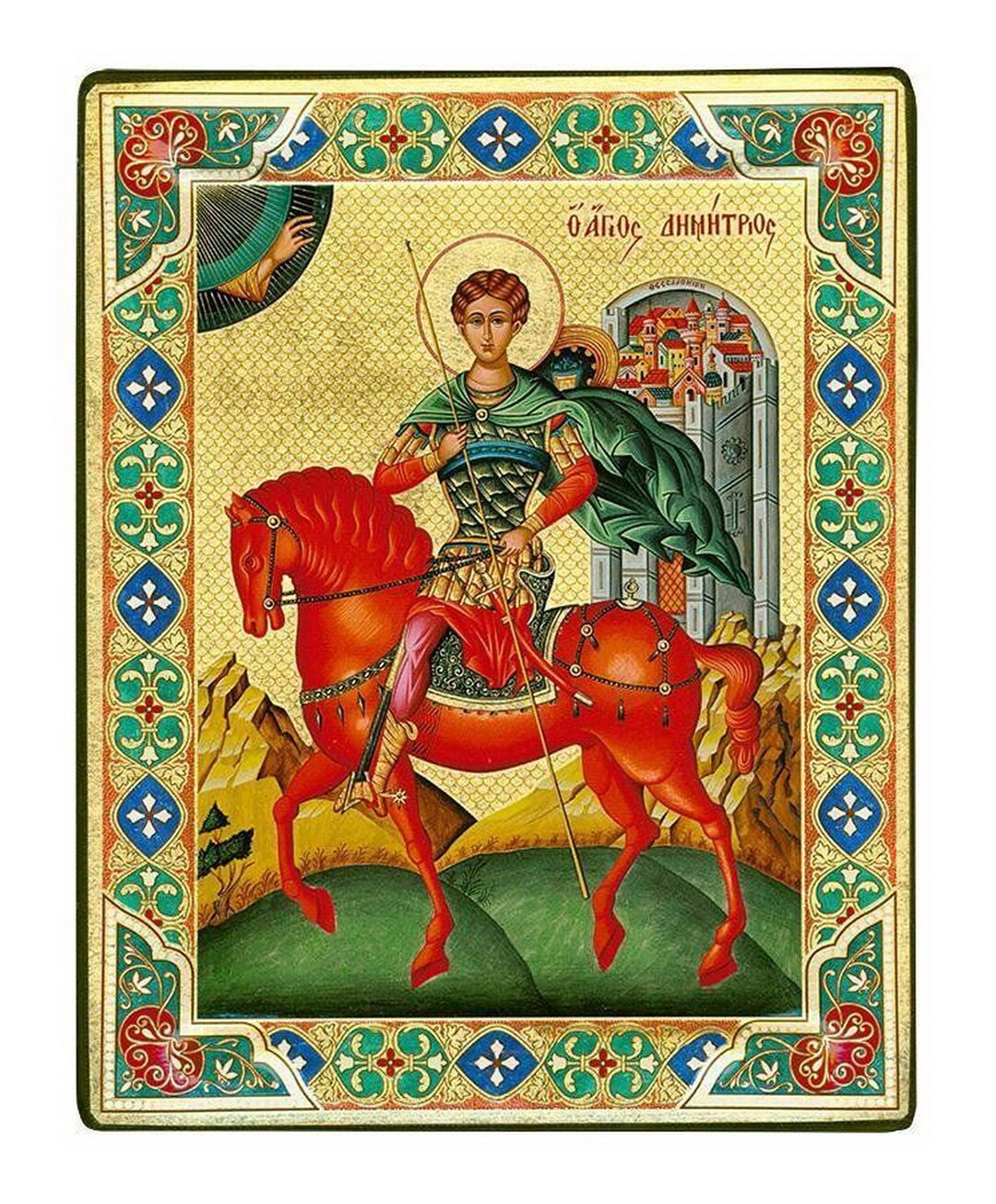 Icon of Saint Demetrius of Thessaloniki | Icon of Mount Athos ...